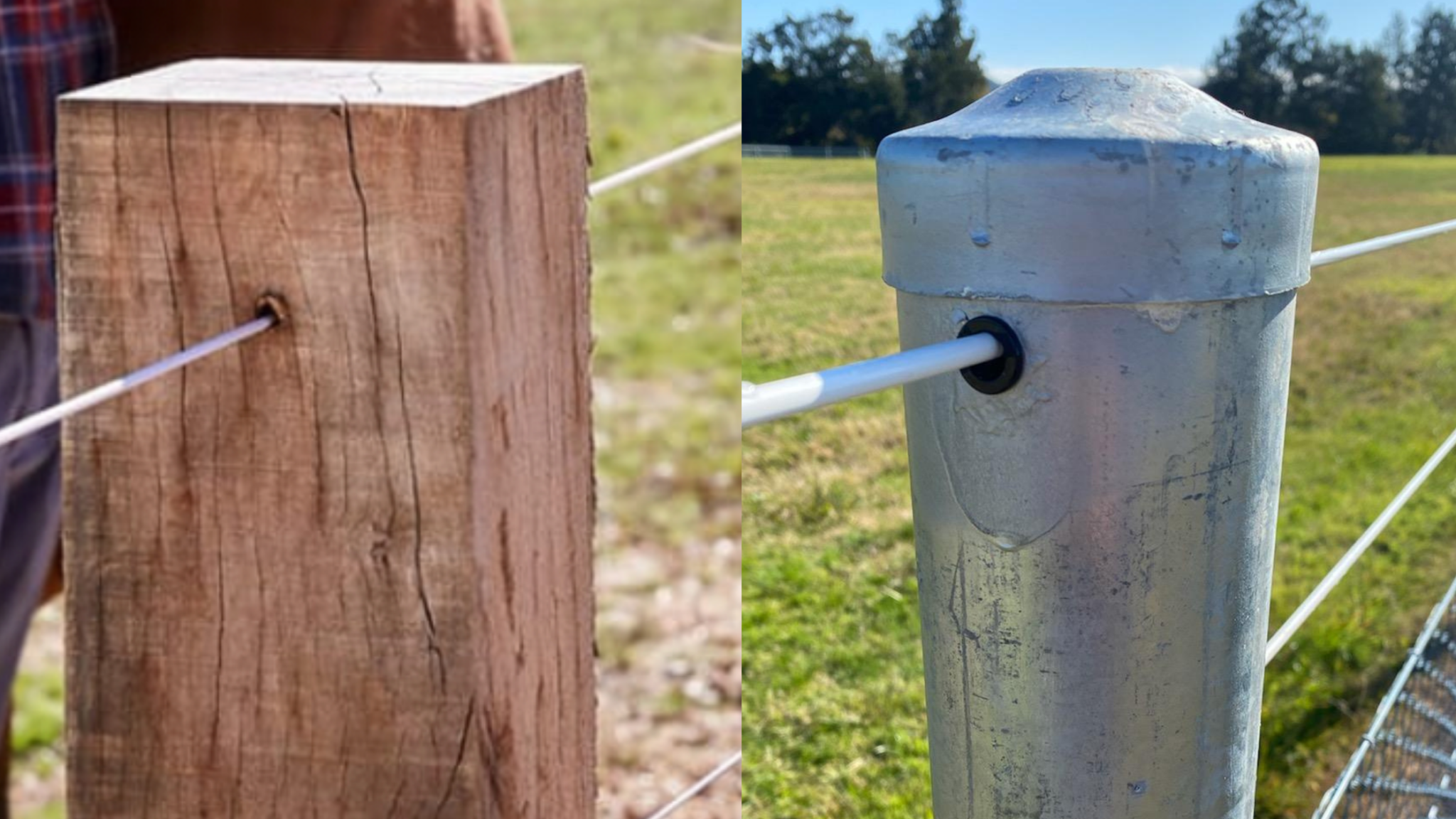 Hardwood Fence Posts vs. Steel Fence Posts