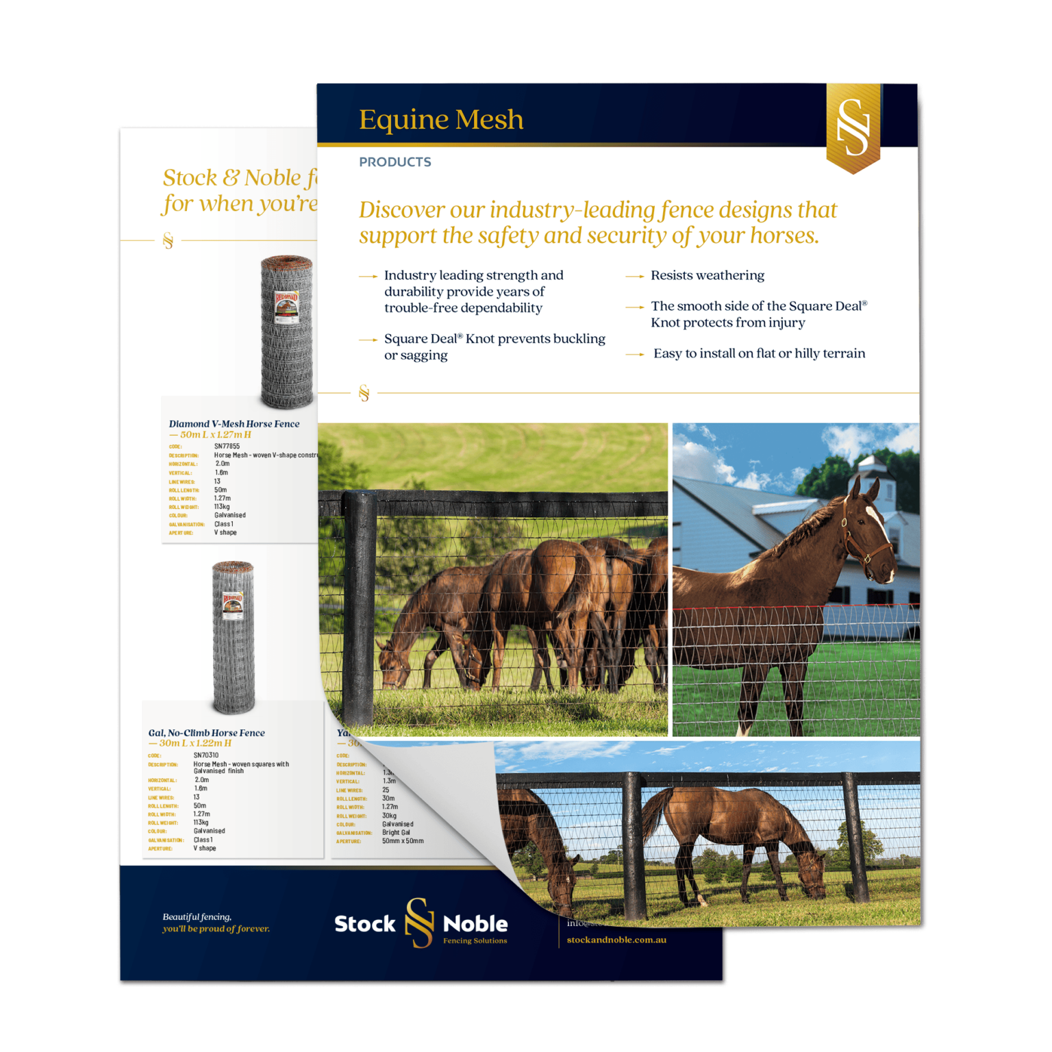 Equine Mesh | Durable Wire Mesh | Stock and Noble